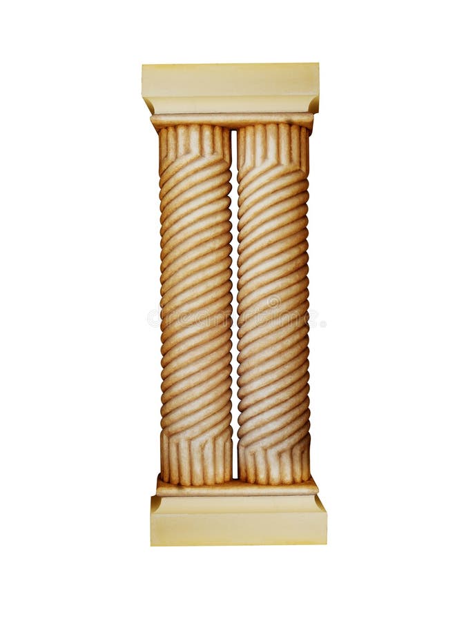 Sola Columna Griega Aislada Imagen de archivo - Imagen de columna ...