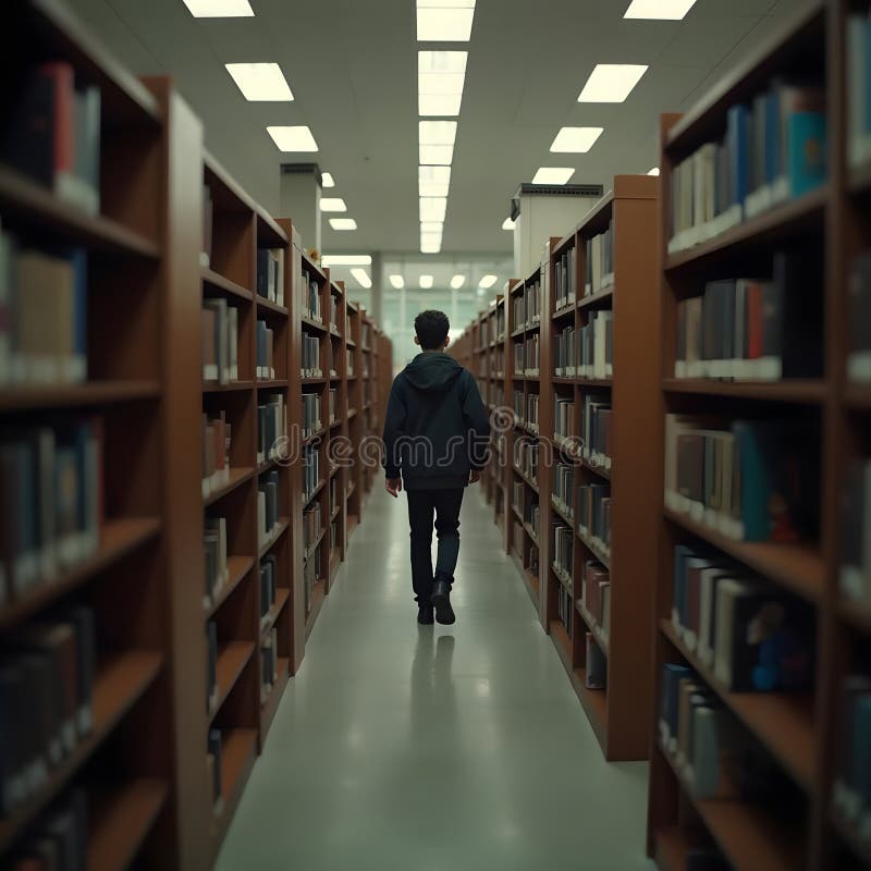 Solace Found: the Quiet Symphony of Serenity in the Library Stock ...