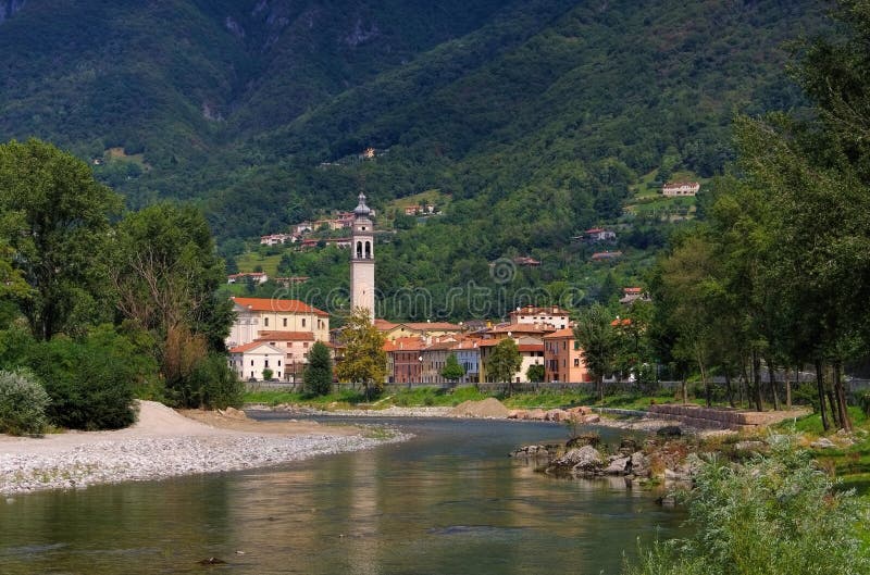 Solagna stock image. Image of veneto, valsugana, church - 65314663