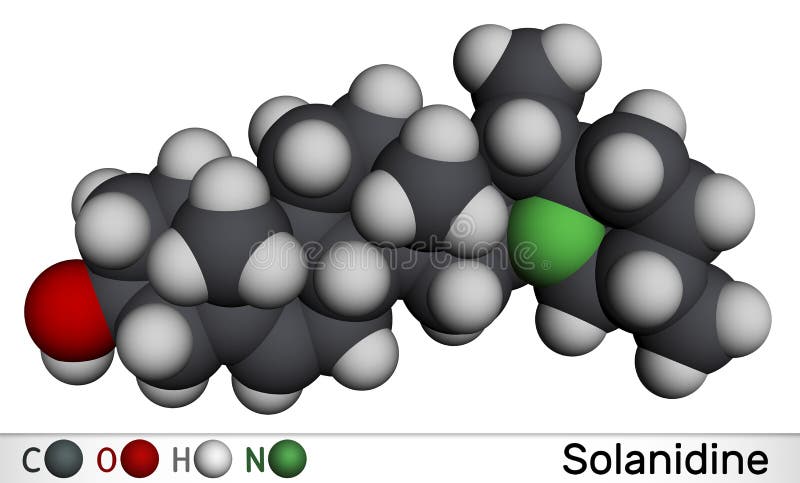 Solanidine Molecule. it is Poisonous Steroidal Alkaloid, Plant ...