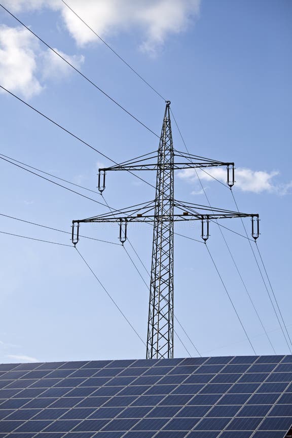 Solar stock image. Image of powerline, blue, structure - 10219225