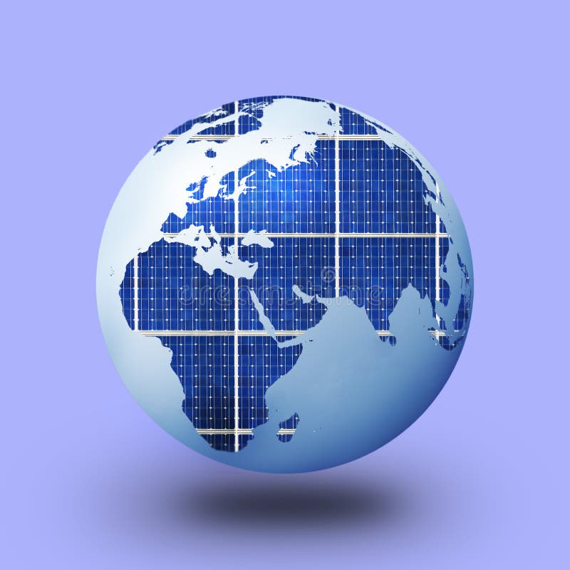 Solar energy concept stock illustration. Illustration of earth - 27604380