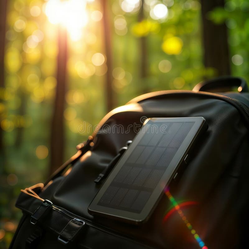 Eco-Adventure Gear: Solar Backpack for Outdoor Enthusiasts, Generative ...