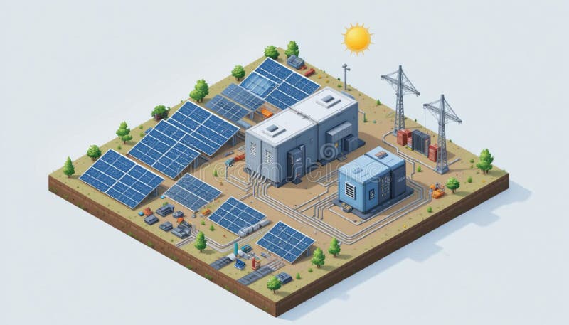 Solar Panel Isometric Drawing Stock Photos - Free & Royalty-Free Stock ...