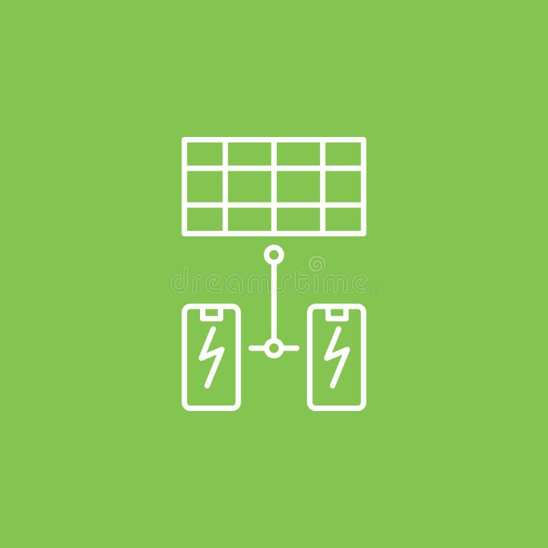 Battery, Solar Icon - Vector. Simple Element Illustration from UI ...