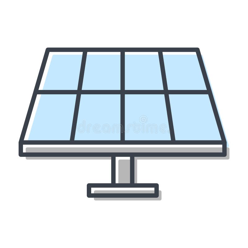 Solar Battery Vector Isolated Icon, Alternative Energy Source and ...