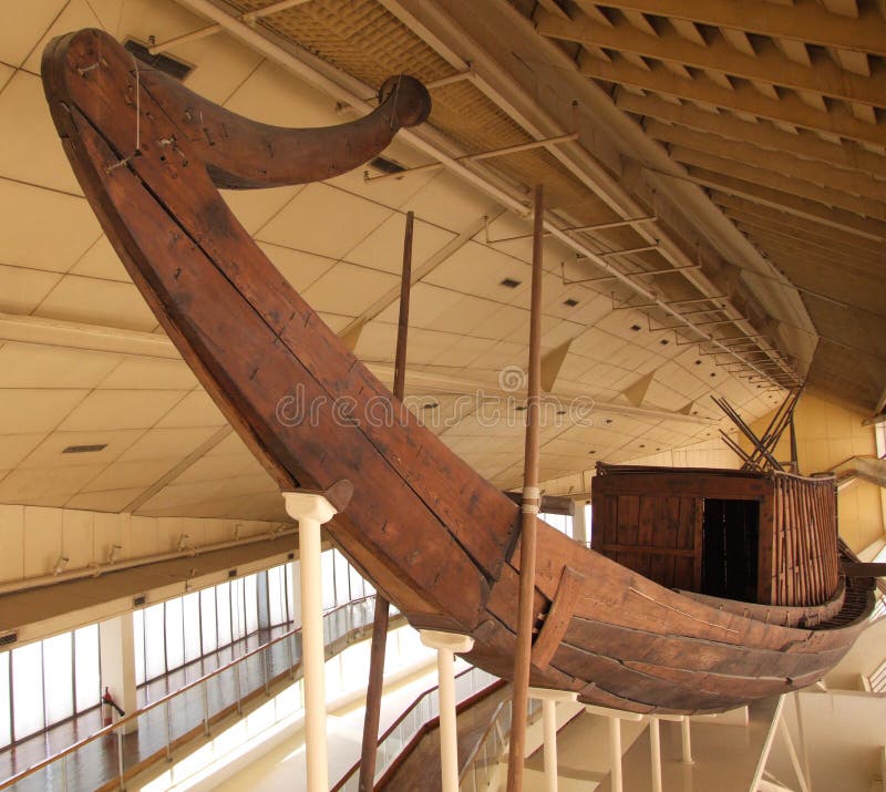 Khufu Solar Boat at Giza Solar Boat Museum Egypt Editorial Photography ...