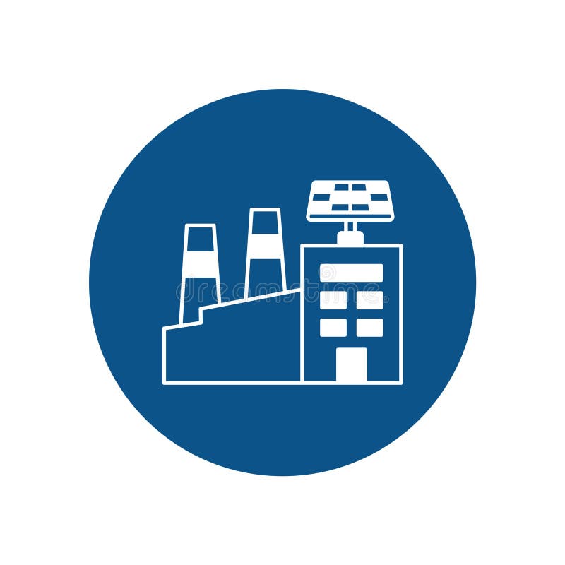 Solar Building Vector Icon Which Can Easily Modify or Edit. Stock ...