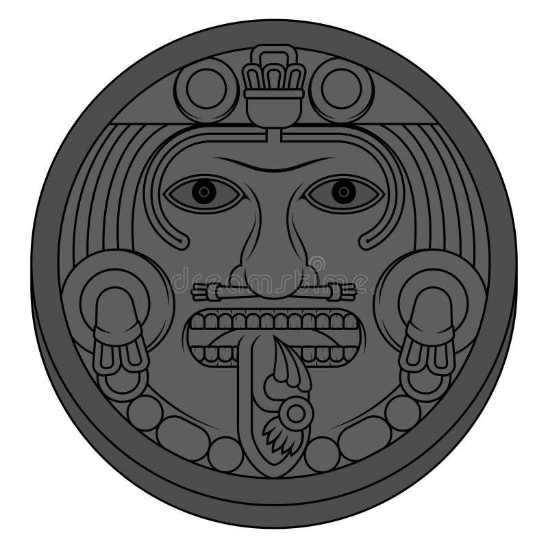 Solar Calendar of the Ancient Aztec Civilization Stock Vector ...