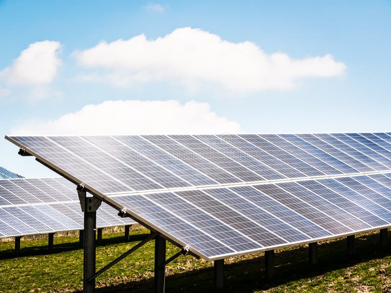 Solar cell stock image. Image of pole, single, grass - 28461365