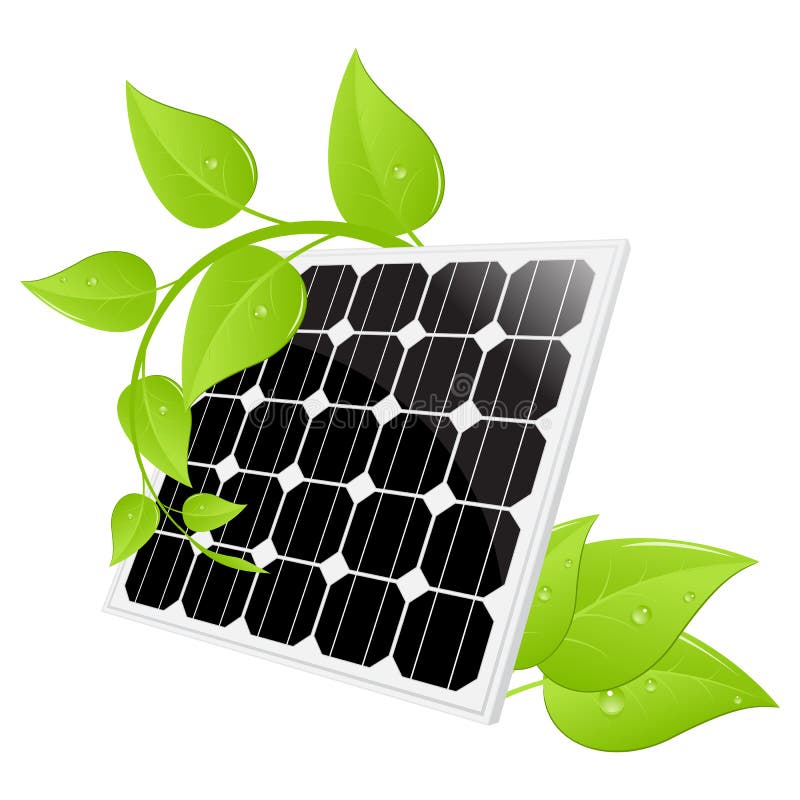 Solar cell stock vector. Illustration of conservation - 26006134