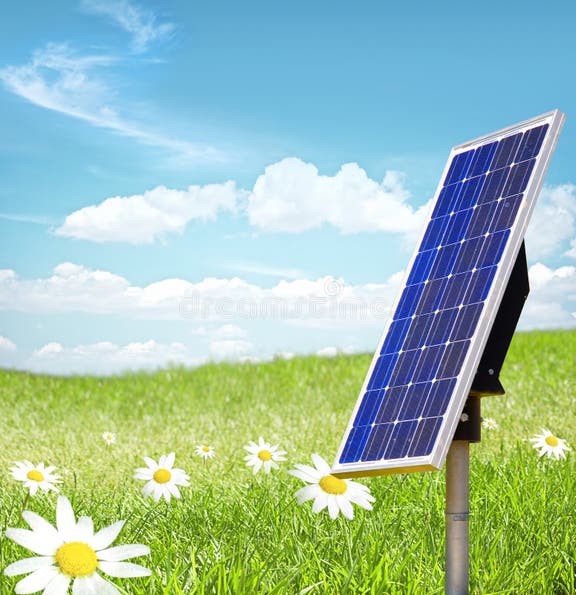 Solar cell stock image. Image of nature, sunlight, field - 9546775