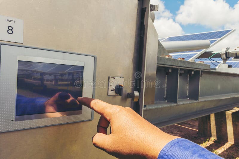 Control Box With Solar Cell Stock Photo - Image of collector, global ...