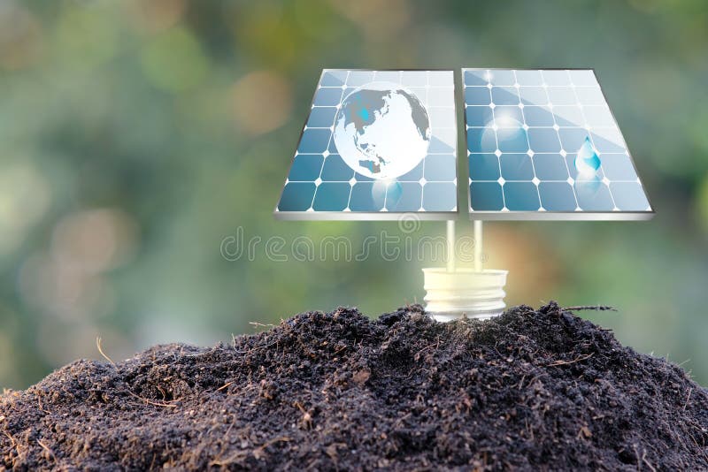 Solar Cell Energy Saving World Concept Stock Photo - Image of future ...