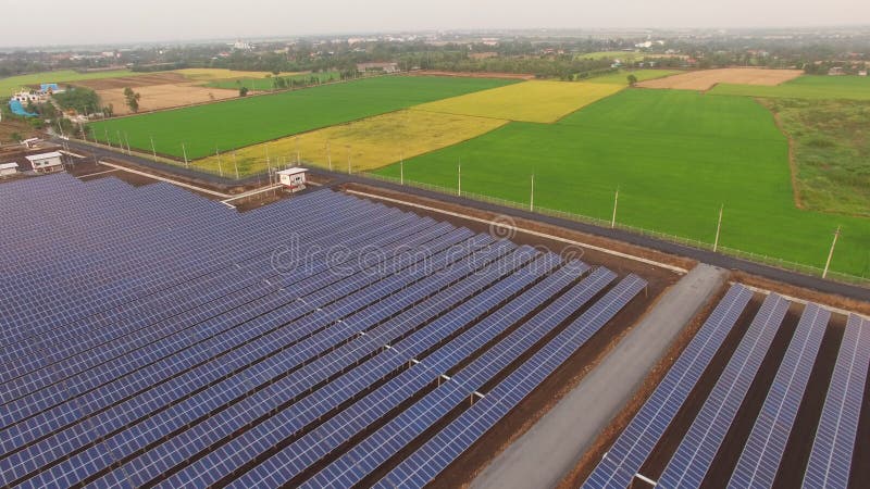 Solar cell farm stock photo. Image of generation, ecology - 96098414