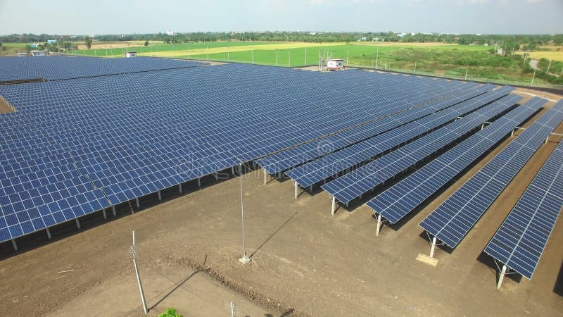 Solar cell farm stock photo. Image of green, alternative - 96098458