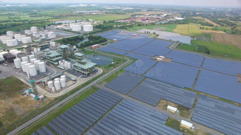 Solar cell farm stock photo. Image of renewable, plant - 100345706