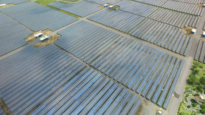 Solar cell farm stock photo. Image of plant, energy - 100345892