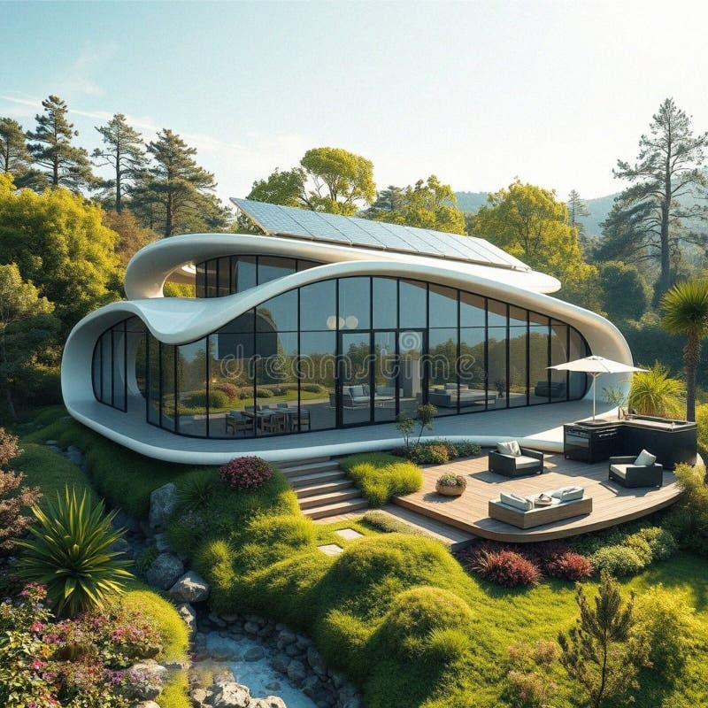 Solar cell house stock illustration. Illustration of generator - 334668656