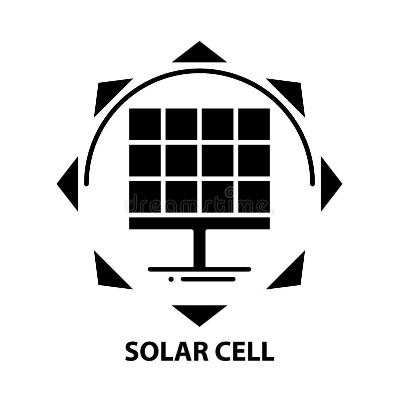 Solar Cell Icon, Linear Isolated Illustration, Thin Line Vector, Web ...