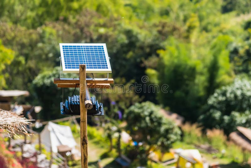 Solar Cell Light is Clean Energy Stock Image - Image of technology ...