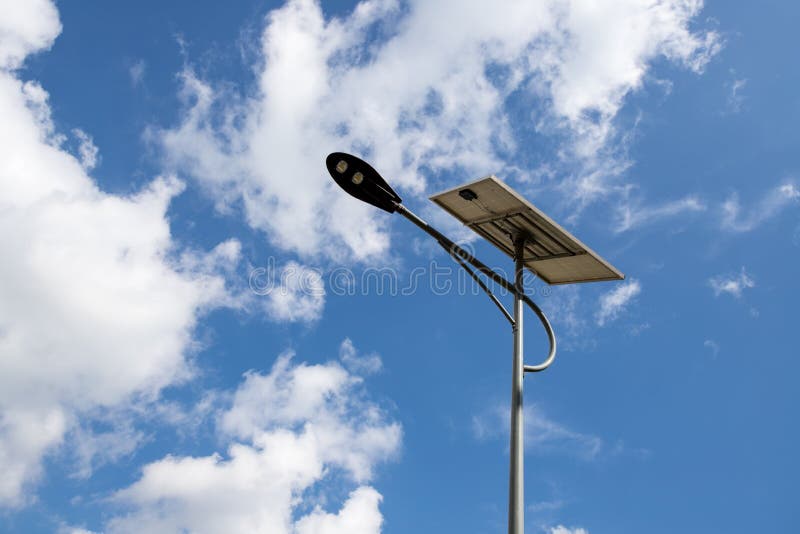 Solar cell light stock image. Image of background, electric - 119249039