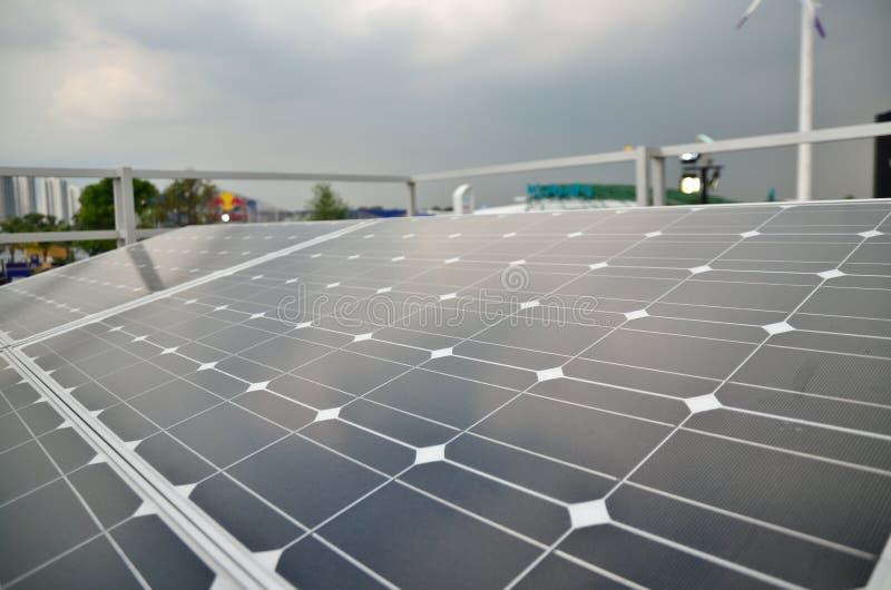 The solar cell and meter stock photo. Image of conservation - 23114966