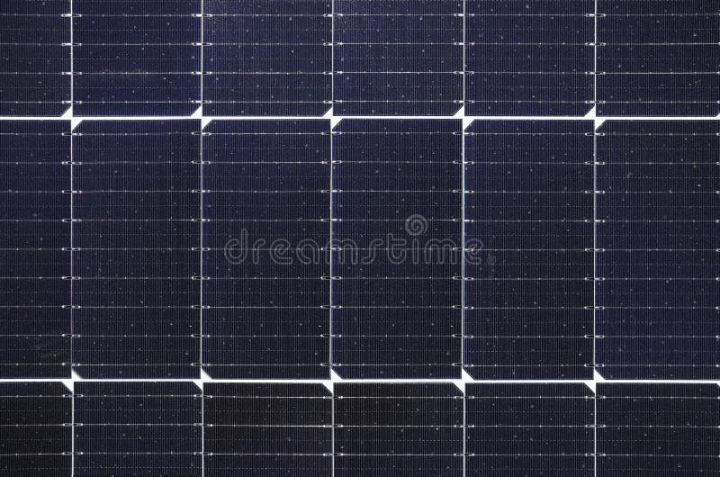 Solar Cell Panel Monocrystalline Background and Texture Stock Photo ...