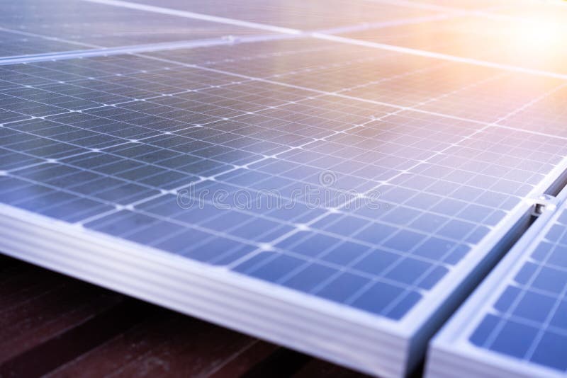 Solar Cells for Renewable Energy in the Future Stock Photo - Image of ...