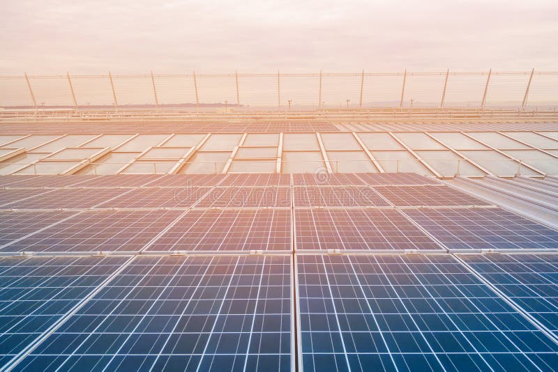 Solar Cell Panels on Rooftop , Save Energy Concept Stock Image - Image ...