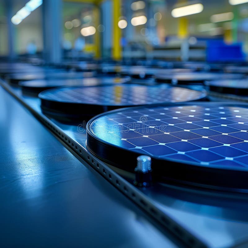 Solar Cell Production Manufacturing Energy Solution Factory Clean Power ...