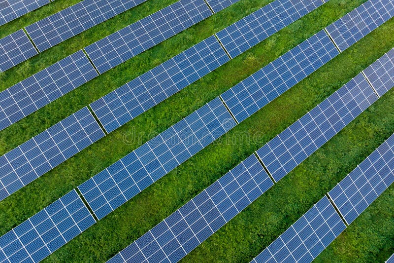 Solar Cells on the Field Generate Electricity Stock Photo - Image of ... Solar Cells on the Field Generate Electricity Stock Photo - Image of ...