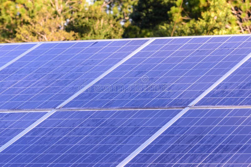 Solar Cells for Renewable Solar Energy with Sun Stock Image - Image of ...