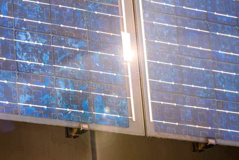 Solar cells and the sun stock photo. Image of energy - 85930652
