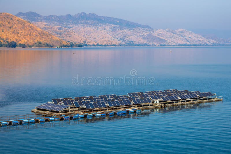 Solar Cells in Water Floating in a Large Water Storage Dam Provide a ...