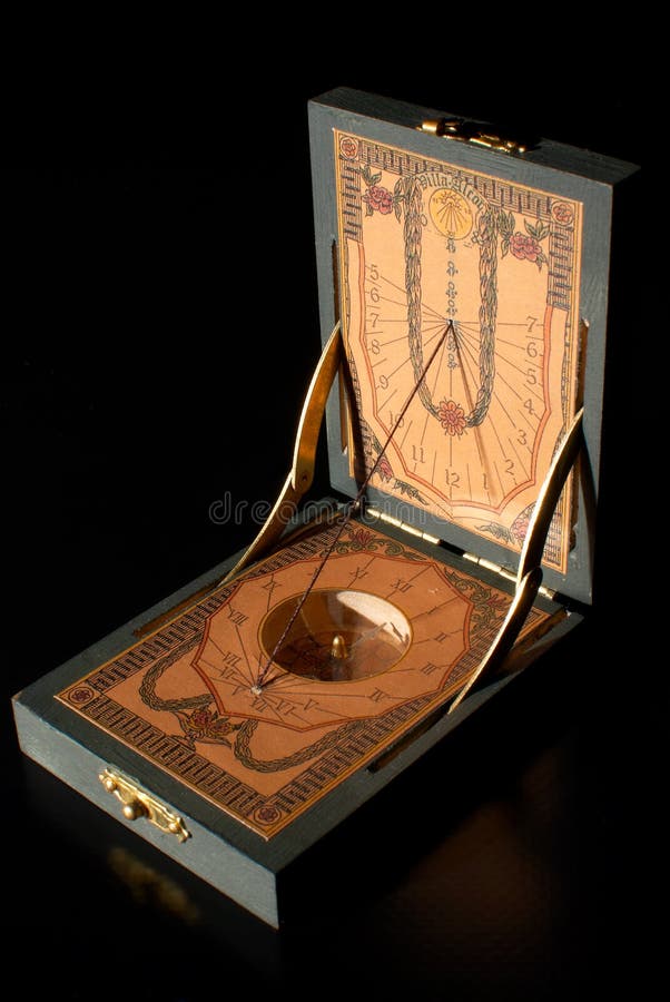 Solar Clock with Beautiful Sculpture Stock Photo - Image of male, angel ...