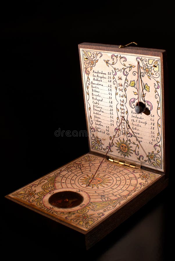 Solar clock stock photo. Image of shine, portable, cardinal - 14319646