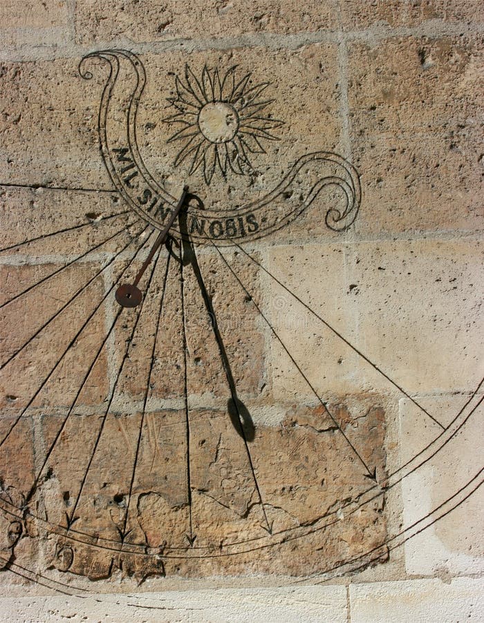 Solar clock stock image. Image of shadow, medieval, time - 3217131