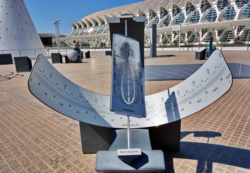 Solar Clock stock image. Image of metal, time, traditional - 97553819