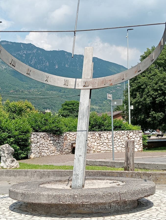 Solar clock stock photo. Image of dial, time, sundial - 318901426