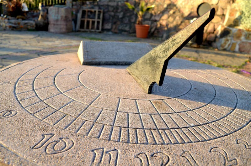 Solar clock in Rome, Italy stock photo. Image of clock - 262510520
