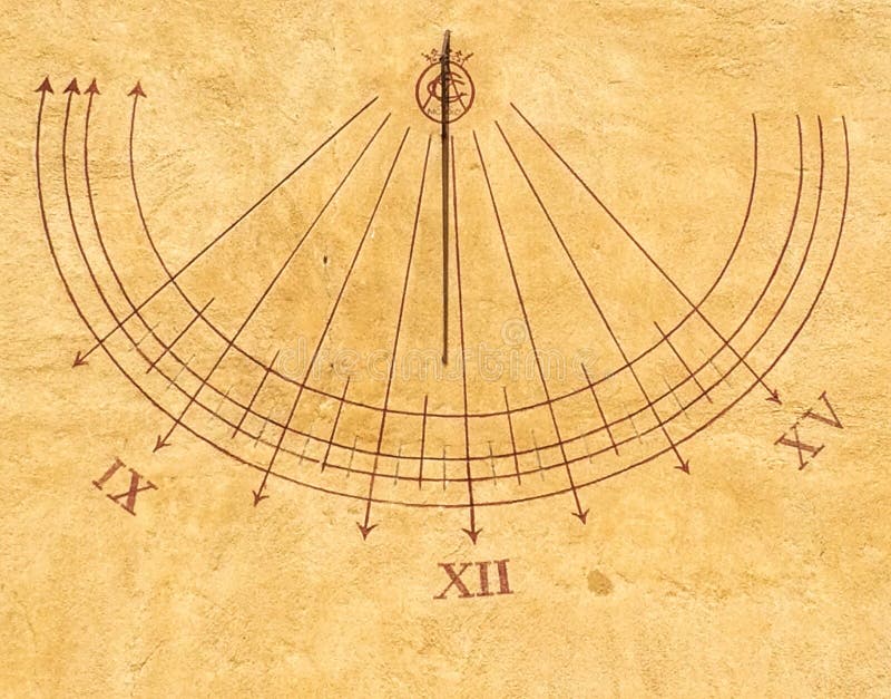 Solar clock stock image. Image of time, sign, antique - 74850691