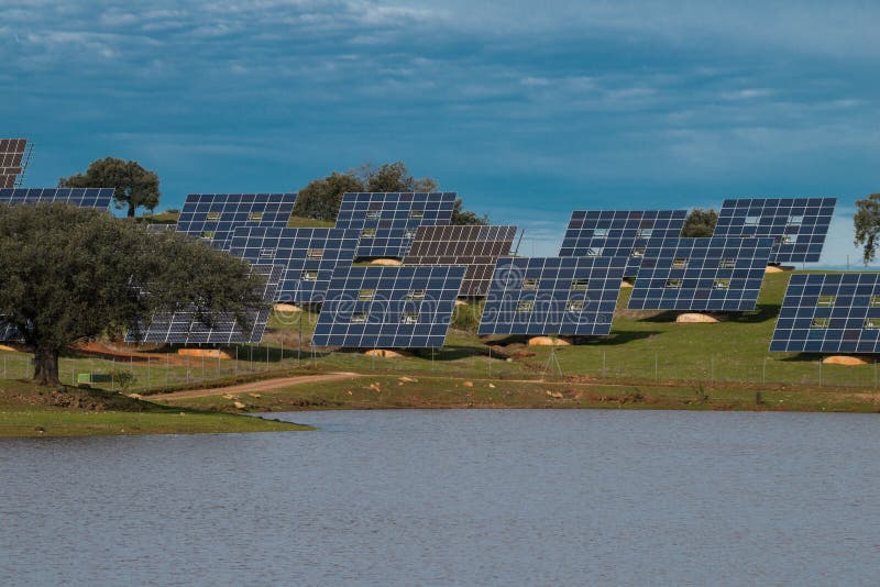 Solar collectors stock image. Image of collector, waterway - 87309067