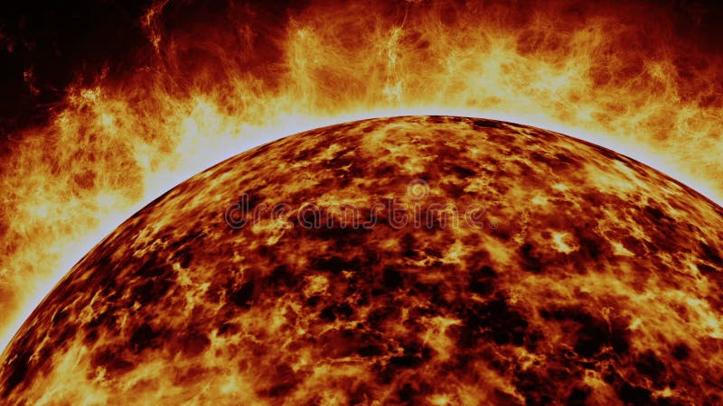Solar cosmic sun stock video. Video of abstract, fiery - 42595451