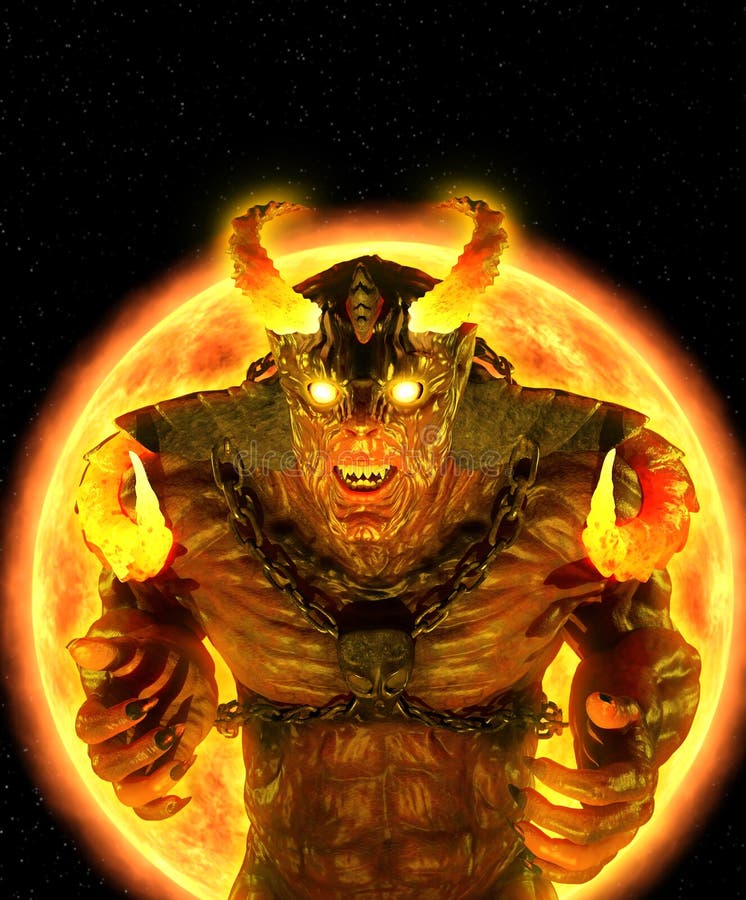 Solar Demon stock illustration. Illustration of scifi - 149755961