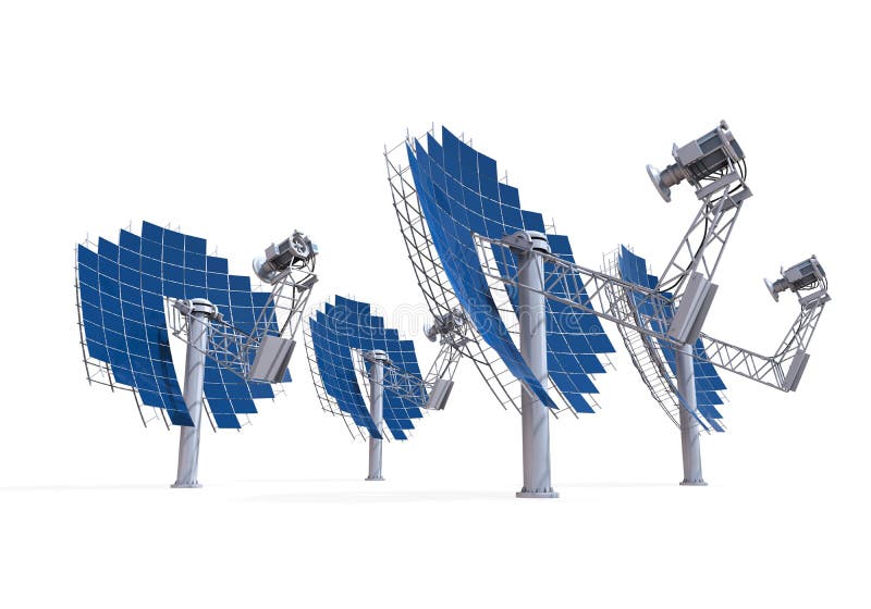Solar Dish Engine stock illustration. Illustration of dish - 41234303