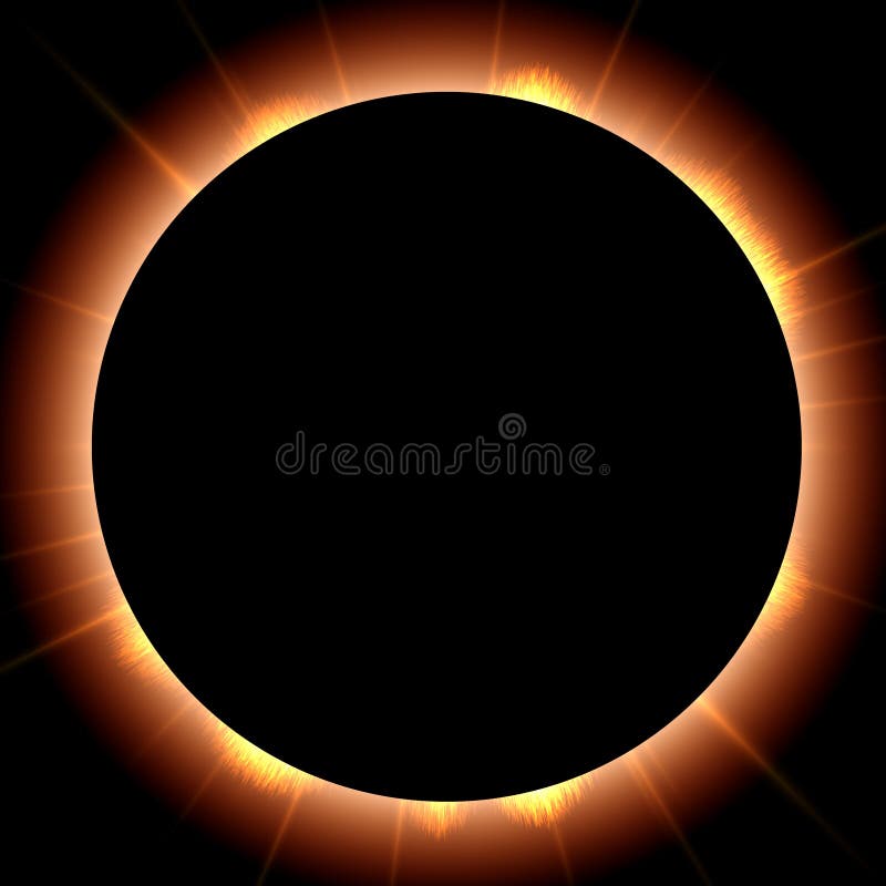 Total Solar Eclipse Phases. Composite Solar Eclipse Stock Illustration - Illustration of earth ...