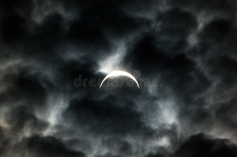 Solar Eclipse 2008 editorial image. Image of clouds, space - 5935685