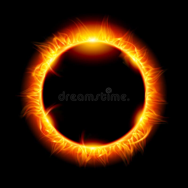 Solar eclipse stock vector. Illustration of flames, astronaut - 20511971