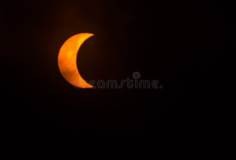 Solar eclipse progression stock image. Image of cosmos - 99630515
